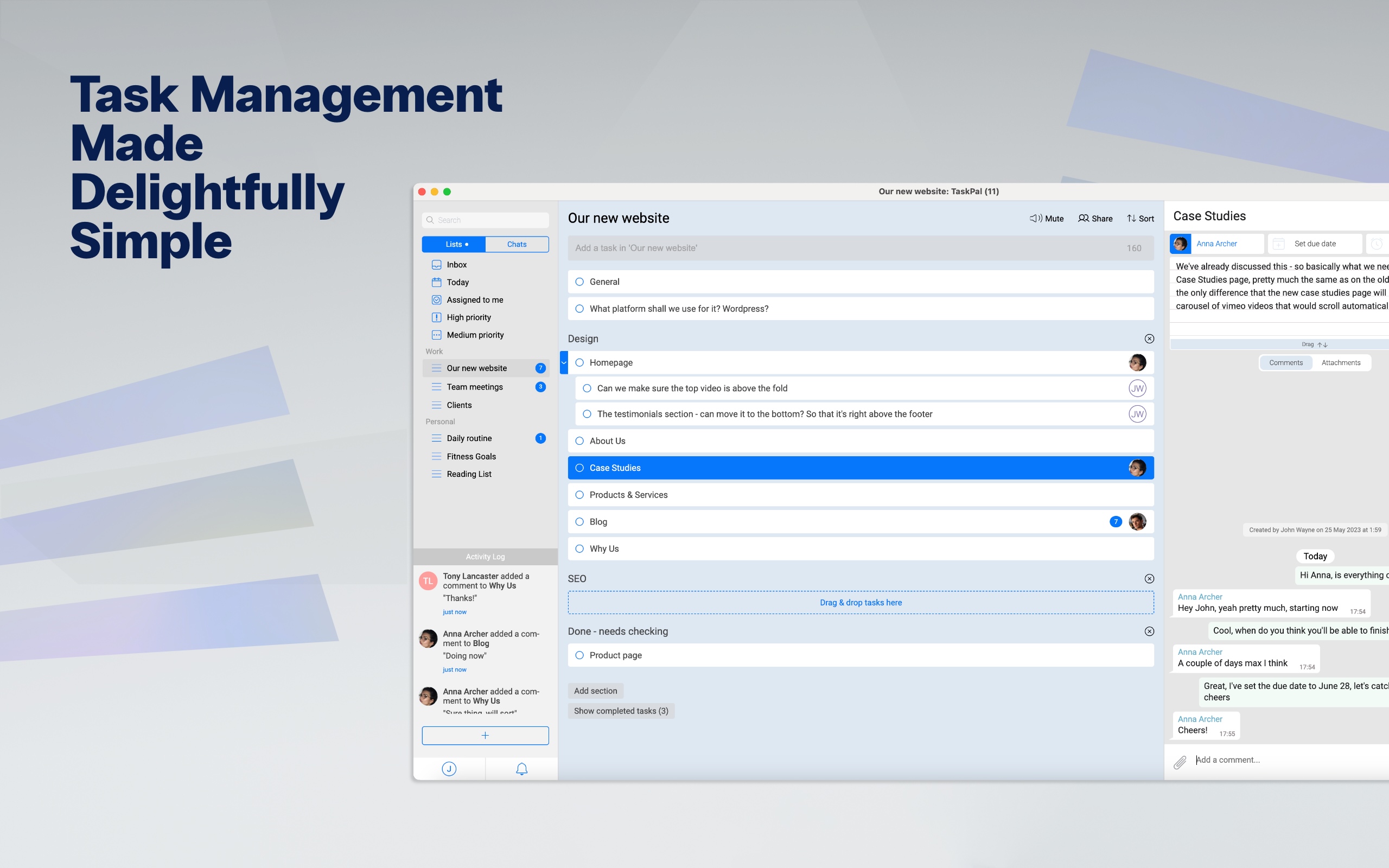 TaskPal | Simple and Powerful To-Do List